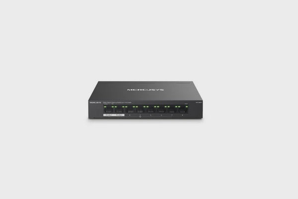 Mercusys MS110P, 10-Port 10/100Mbps Desktop Switch with 8-Port PoE+, 5 ...